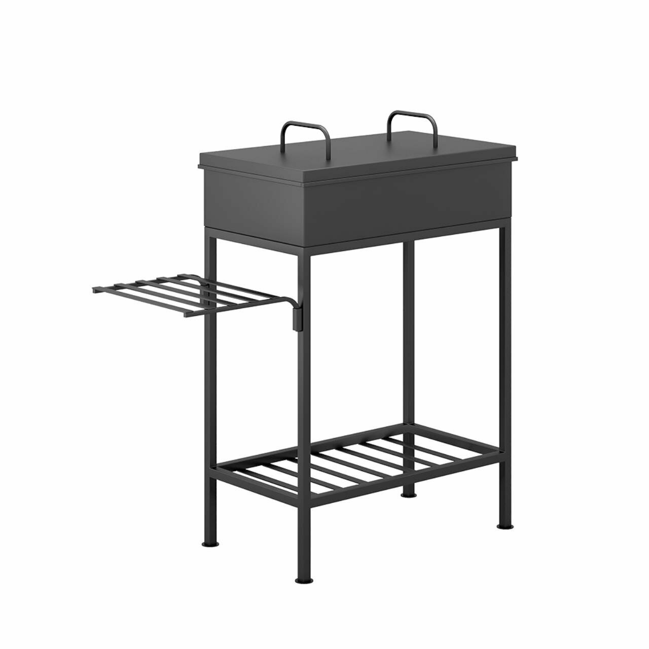 Мангал Везувий Дружба, переносной, черный, сталь, 11 пазов для шампуров