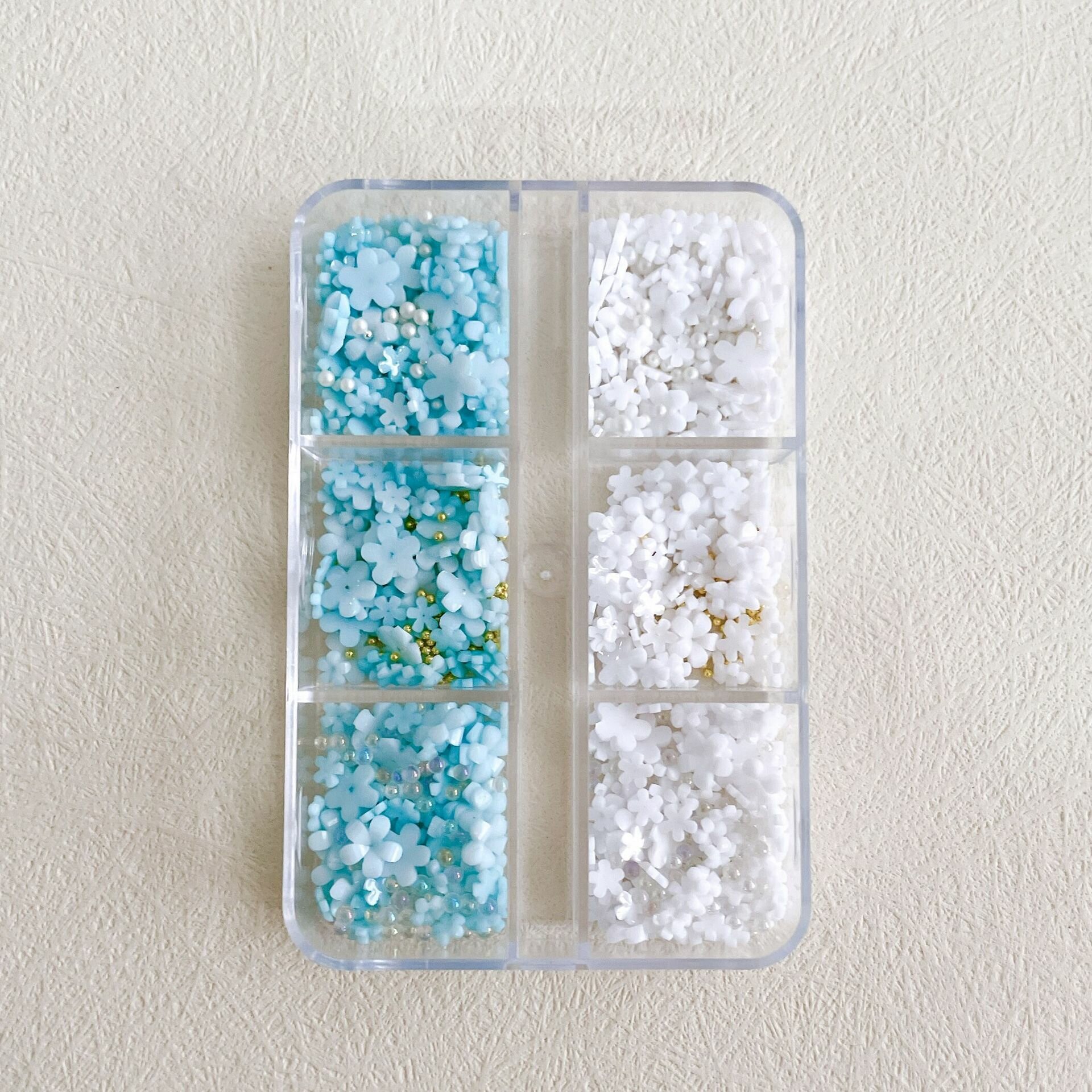 Набор украшений для ногтей Other "Цветок из смолы" ins6, смола, 6 штук