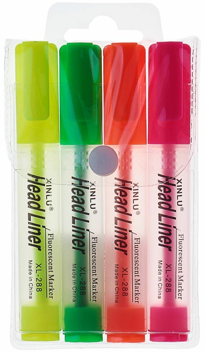 Набор водных маркеров-текстовыделителей для школы, цветные фломастеры на водной основе для рисования и творчества, скошенный наконечник, 4 цвета