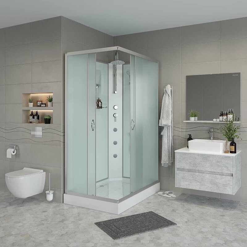 Душевая кабина Niagara NG-43185-14QBKTG, классический стиль, качественные материалы