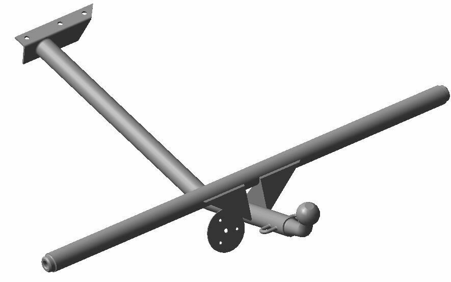 Фаркоп для Ваз (Лада) 2104 (цельный) (без электрики) (паспорт и сертификат) AvtoS. VAZ-54