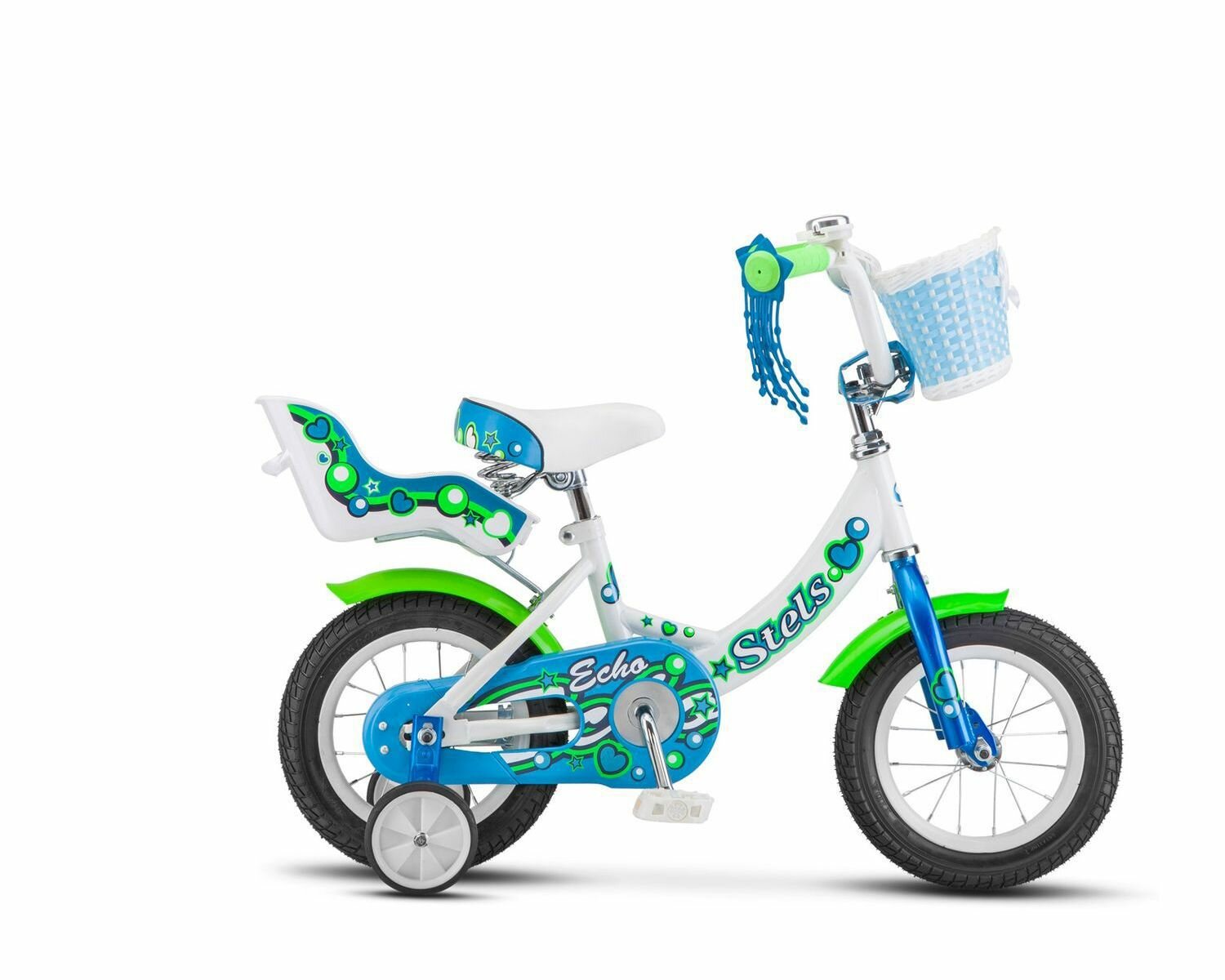 Велосипед детский Stels Echo V020 12", голубой, 1 скорость
