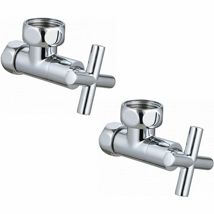 Кран для полотенцесушителя угловой с крестовым махов. 1"Fx3/4"F GAPPO 1/10 G 471.0605