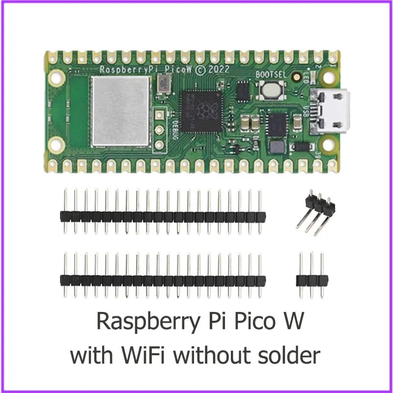 Raspberry Pi Pico W с WiFi, комплект Bundle 1