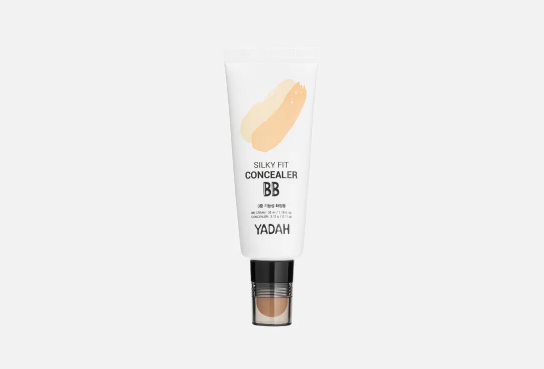 ВВ крем 2 в 1 Yadah SILKY FIT CONCEALER BB, оттенок 23 NATURAL BEIGE, 35 мл