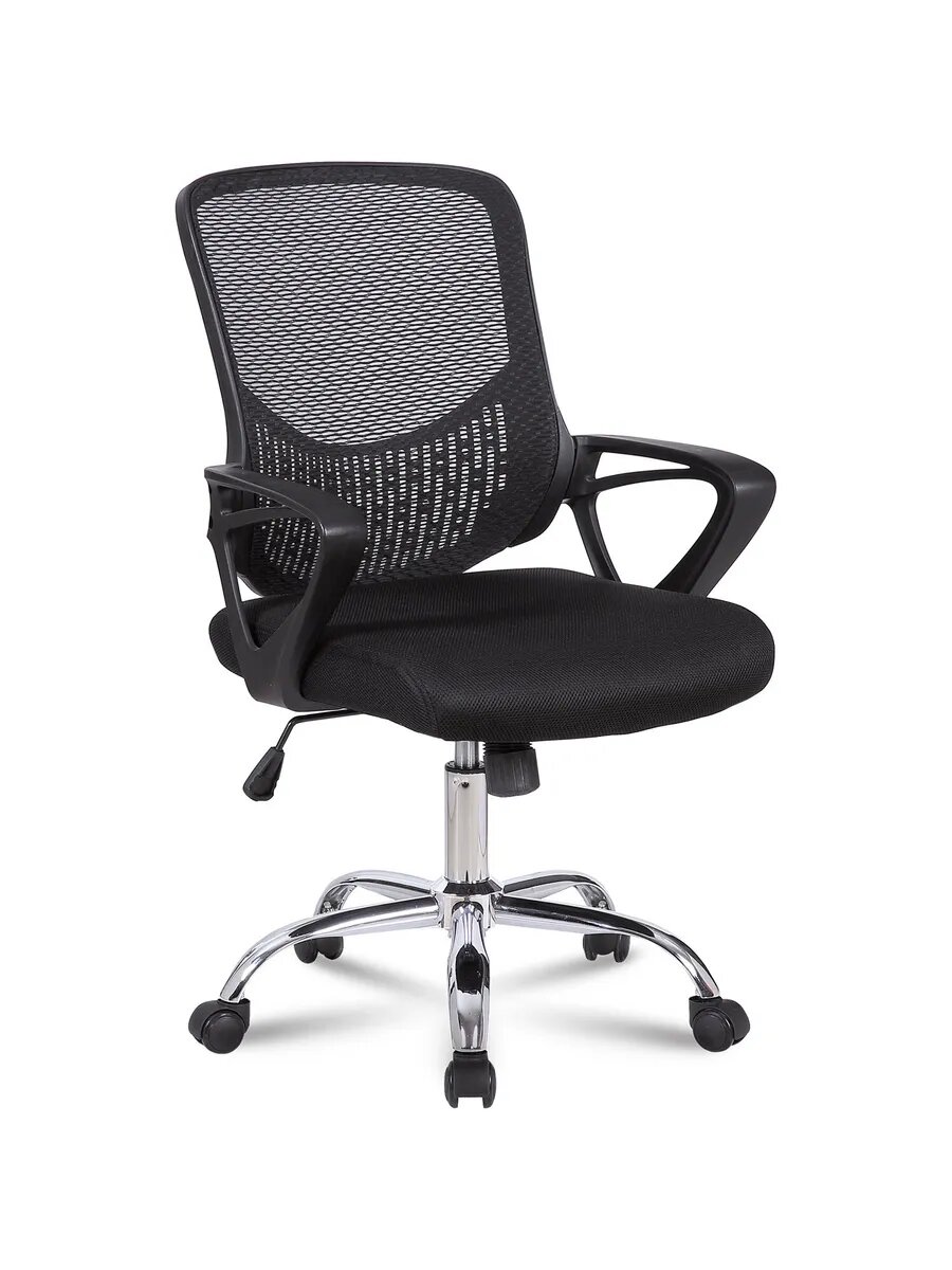 Кресло с подлокотниками компьютерное для офиса и дома