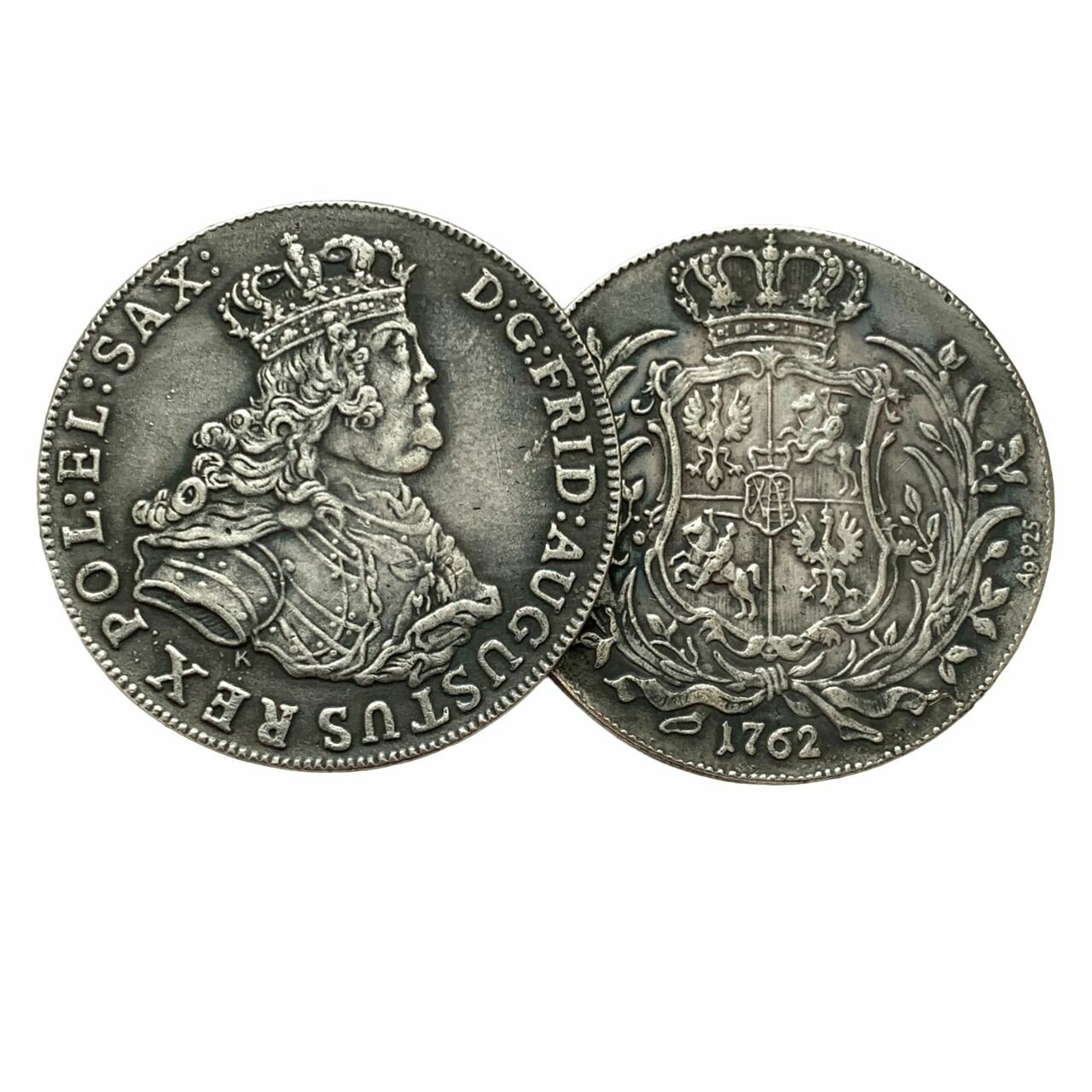 1 талер 1762 года. Польша. Средневековая Европа. Вес 26 гр , диаметр 40 мм. Коллекционная монета.