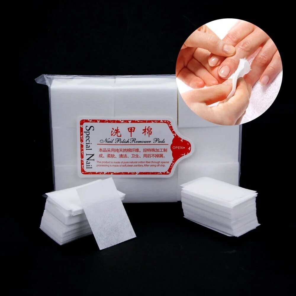 Салфетки безворсовые для маникюра для ногтей в пачке 1000 шт