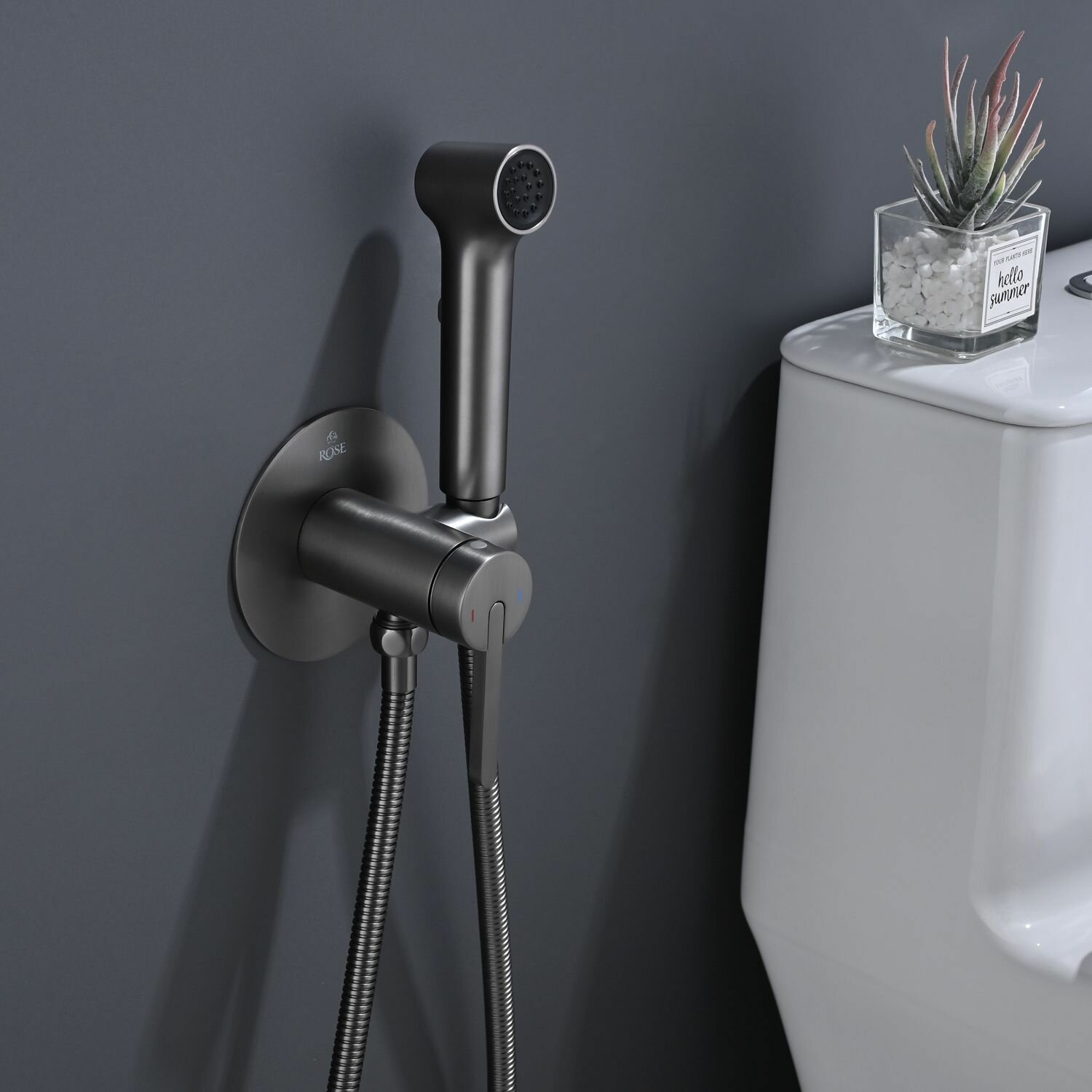 Гигиенический душ в комплекте со встраиваемым смесителем Rose R235