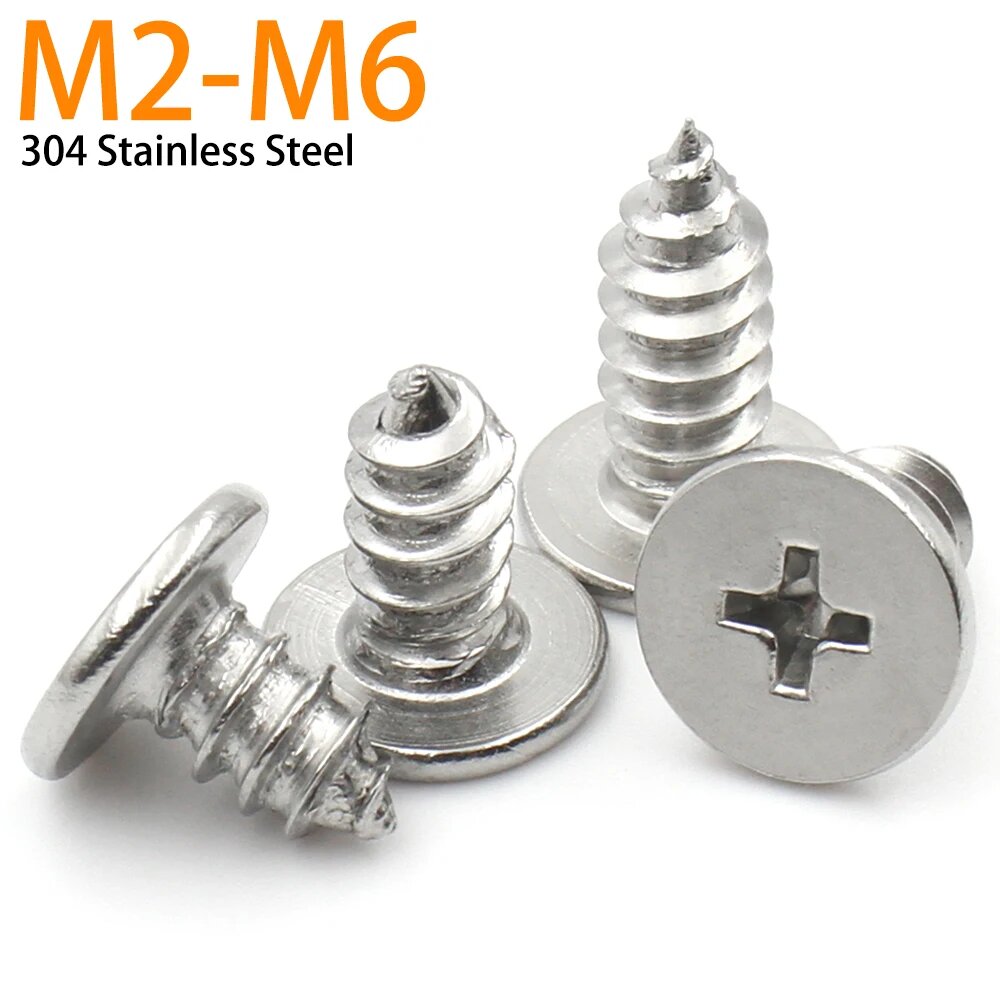 Крестовые саморезы из нержавеющей стали Zimir M2-M6 M6x10pcs, 16mm