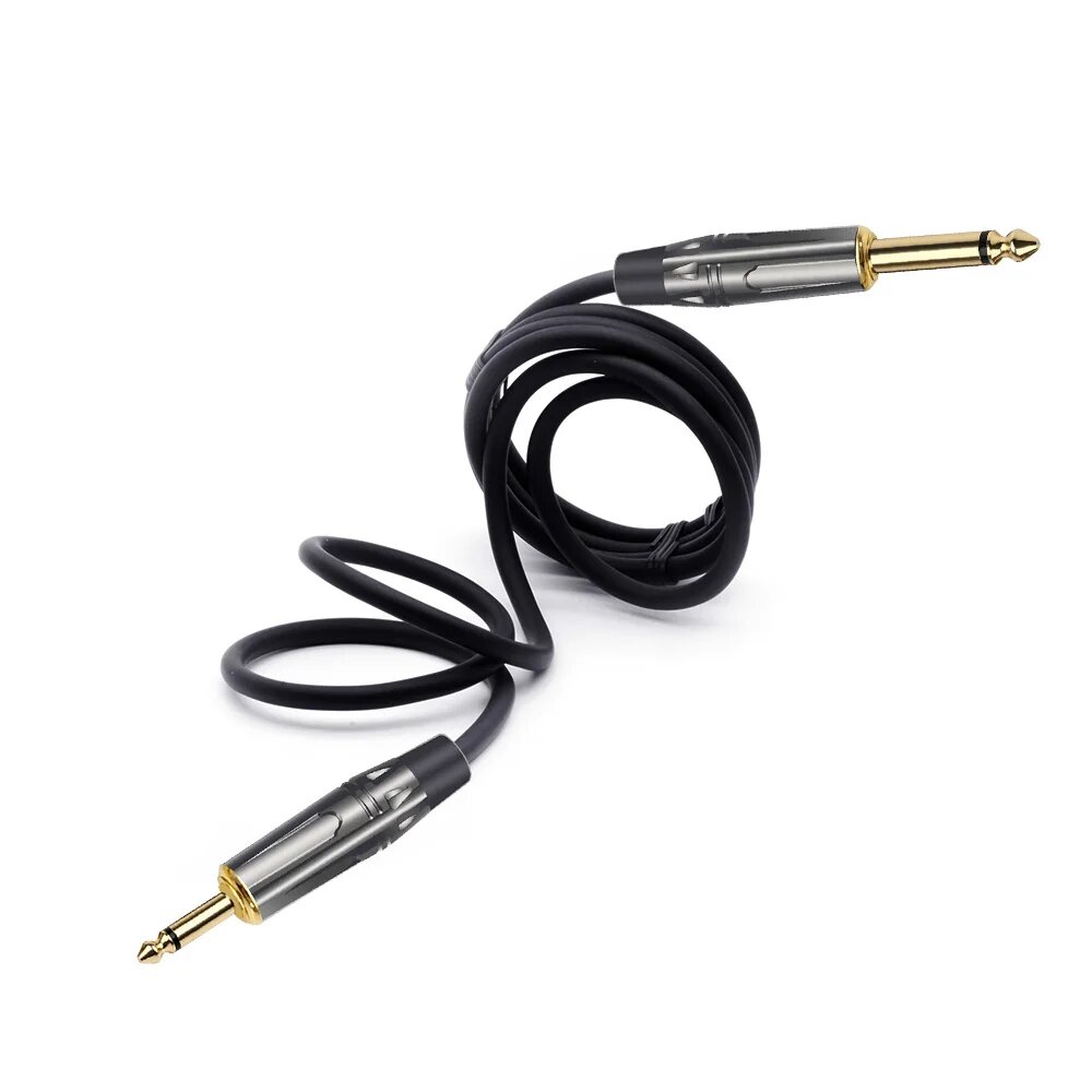 Аудио кабель 6.35 мм на 3.5 мм R GG625 10m, Black Black