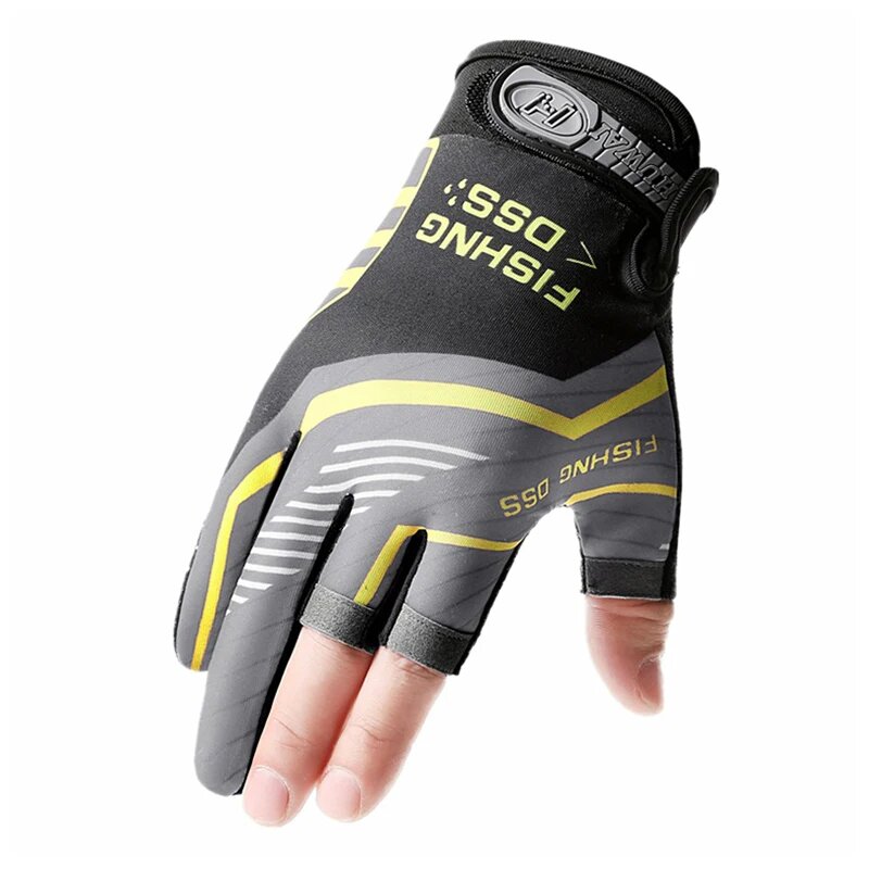 Рыболовные перчатки серые, Fingerless Fishing Gloves