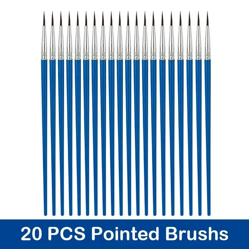 Набор кистей для рисования 20 PCS Pointed Brush