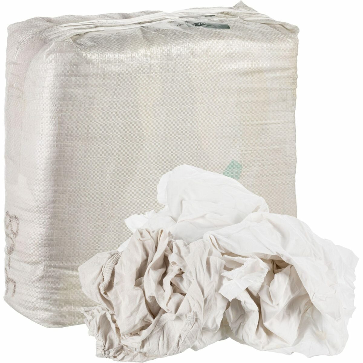 Ветошь хлопковая 110 г/кв. м, 10кг (постель белая)