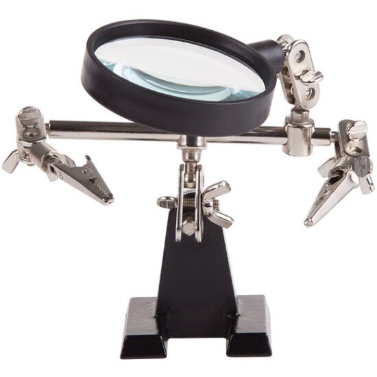 Держатель с лупой "третья рука" Rexant 12-0251-4 (HT-390 / ZD-10R)