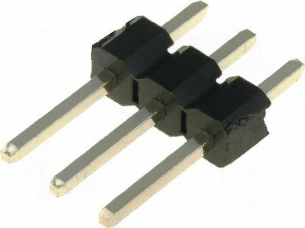 Вилка CONNFLY DS1021-1*3SF11-B Вилка штыревая шаг 2.54мм 1x3 прямая 1шт