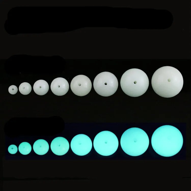 Светящиеся бусины из Исландского кристаллы Голубой, 8mm, blue green