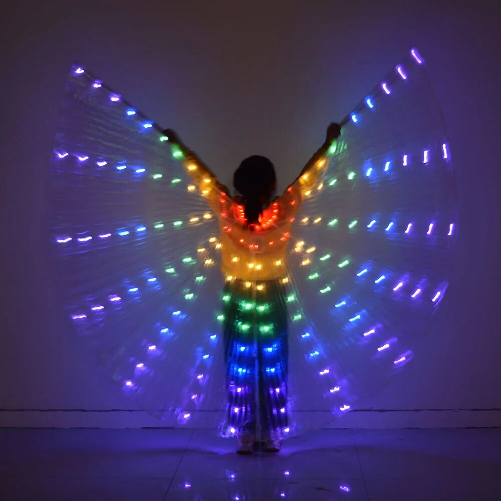RUORU Alas светодиодные крылья бабочки для детей Мульти, разноцветный