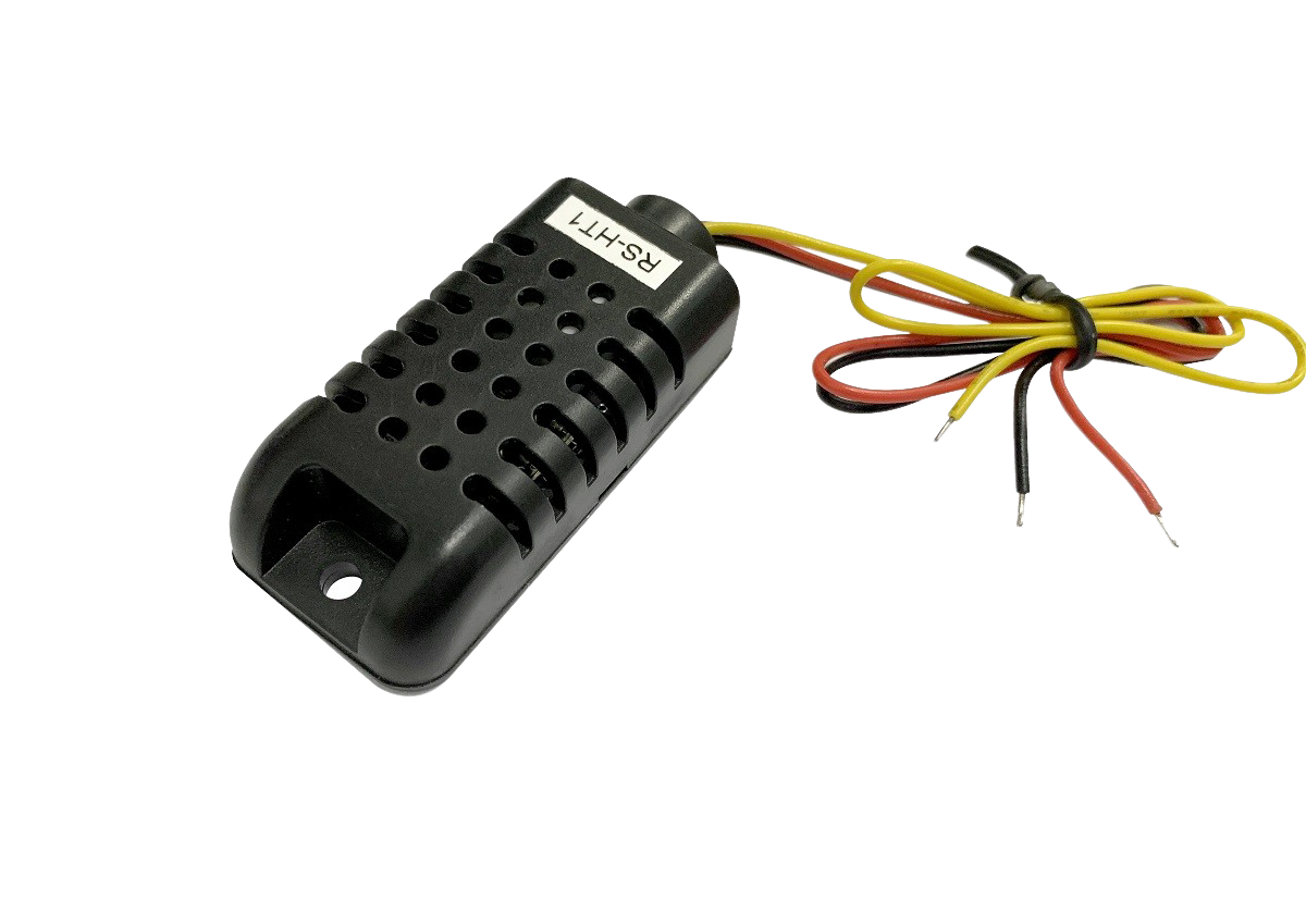 Датчик температуры и влажности Rem, с проводом 1 м, для блока розеток, цвет: чёрный