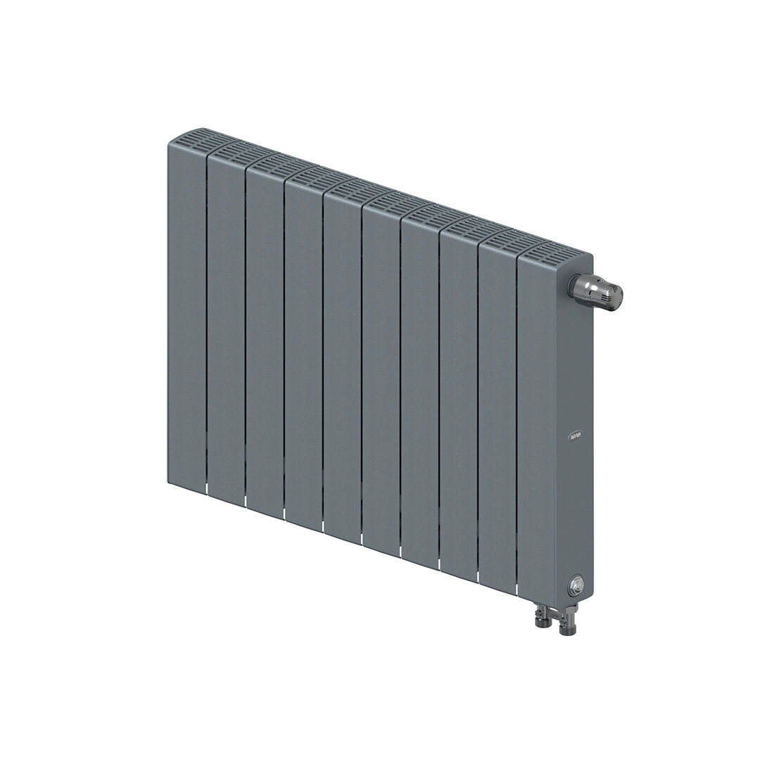 Радиатор Rifar SUPReMO 500 Ventil 10 секций нижнее правое цвет Титан