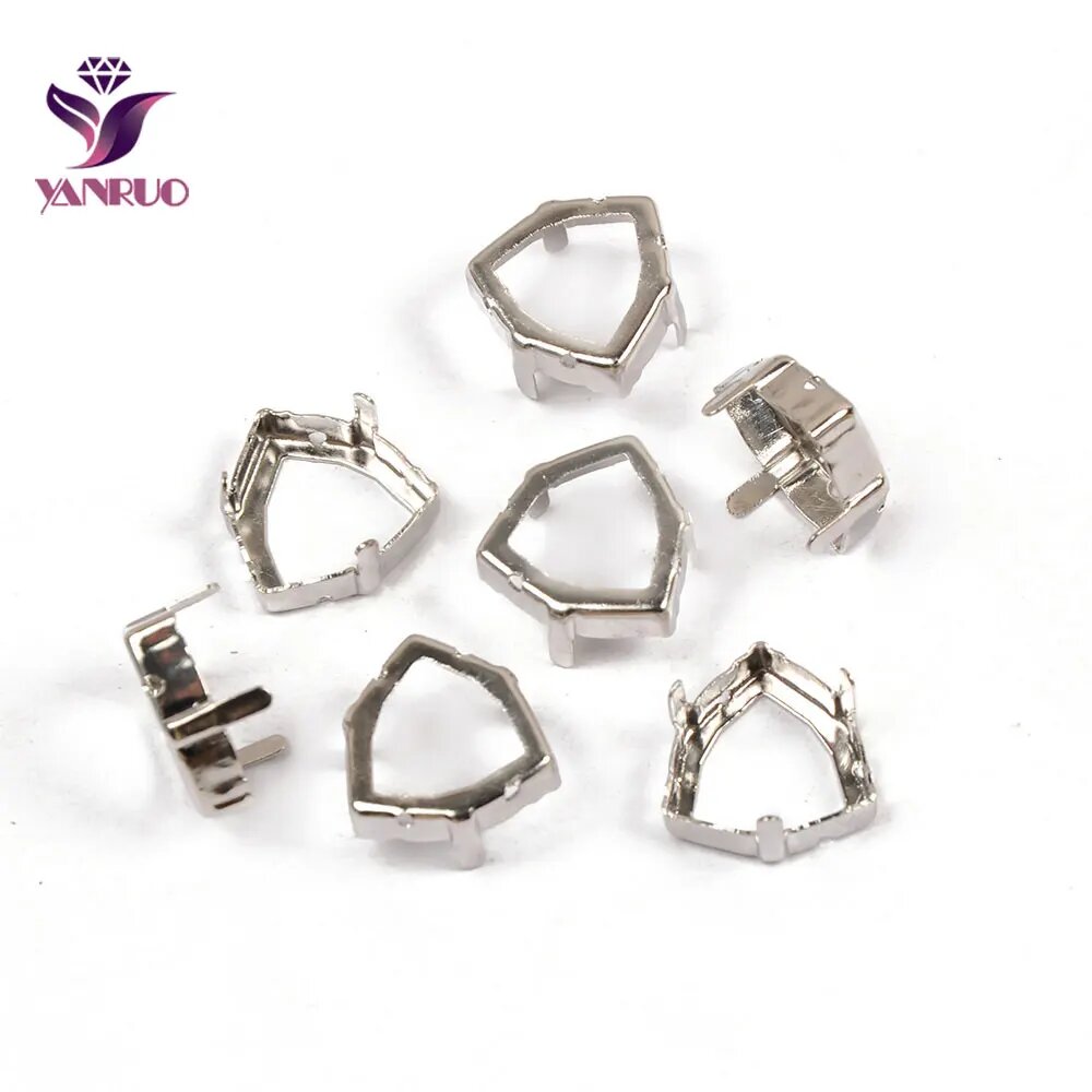YANRUO 4706 Trilliant серебряные пустые когти