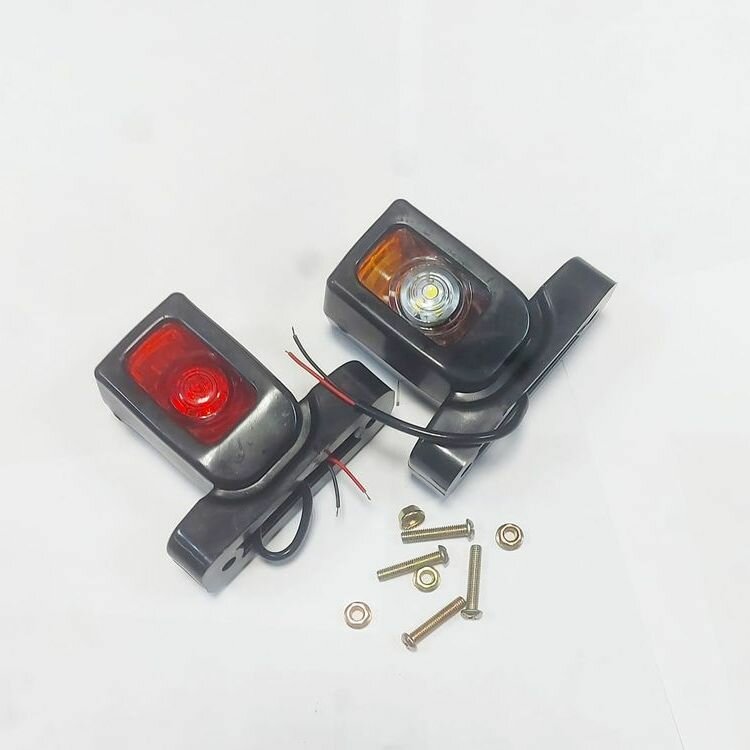 Фонарь габаритный рога 2 шт,12-24в, 100х85х45 мм