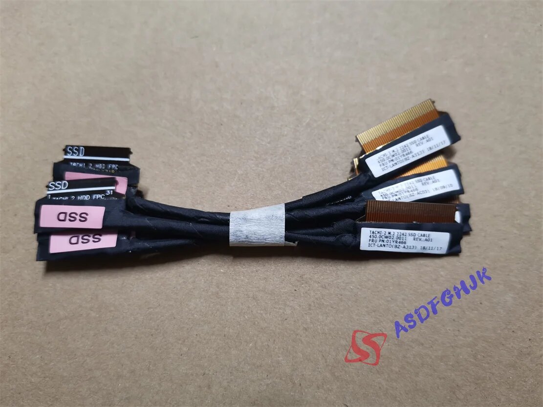 Использованное качество 01YR466 для Lenovo ThinkPad T580 P52S M.2 SSD-накопитель, кабель для жесткого диска работает отлично