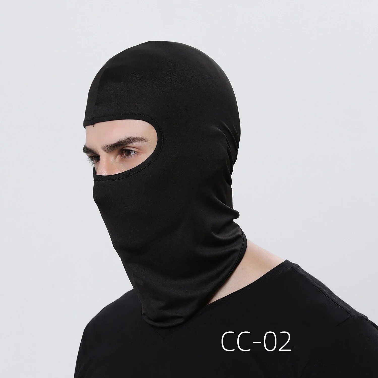 Балаклава черная CC02-Black для лица и головы