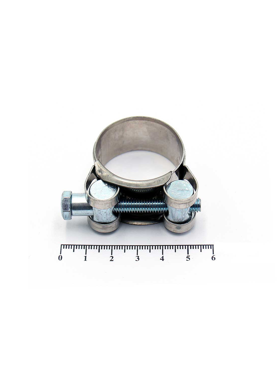 Хомуты силовые одноболтные из нержавеющей стали (W2), рабочий диапазон 29-31 мм, ширина 20 мм (2 шт.)