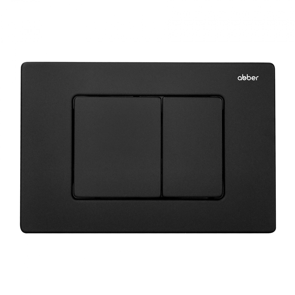 Кнопка смыва Abber AC0120MB черная матовая
