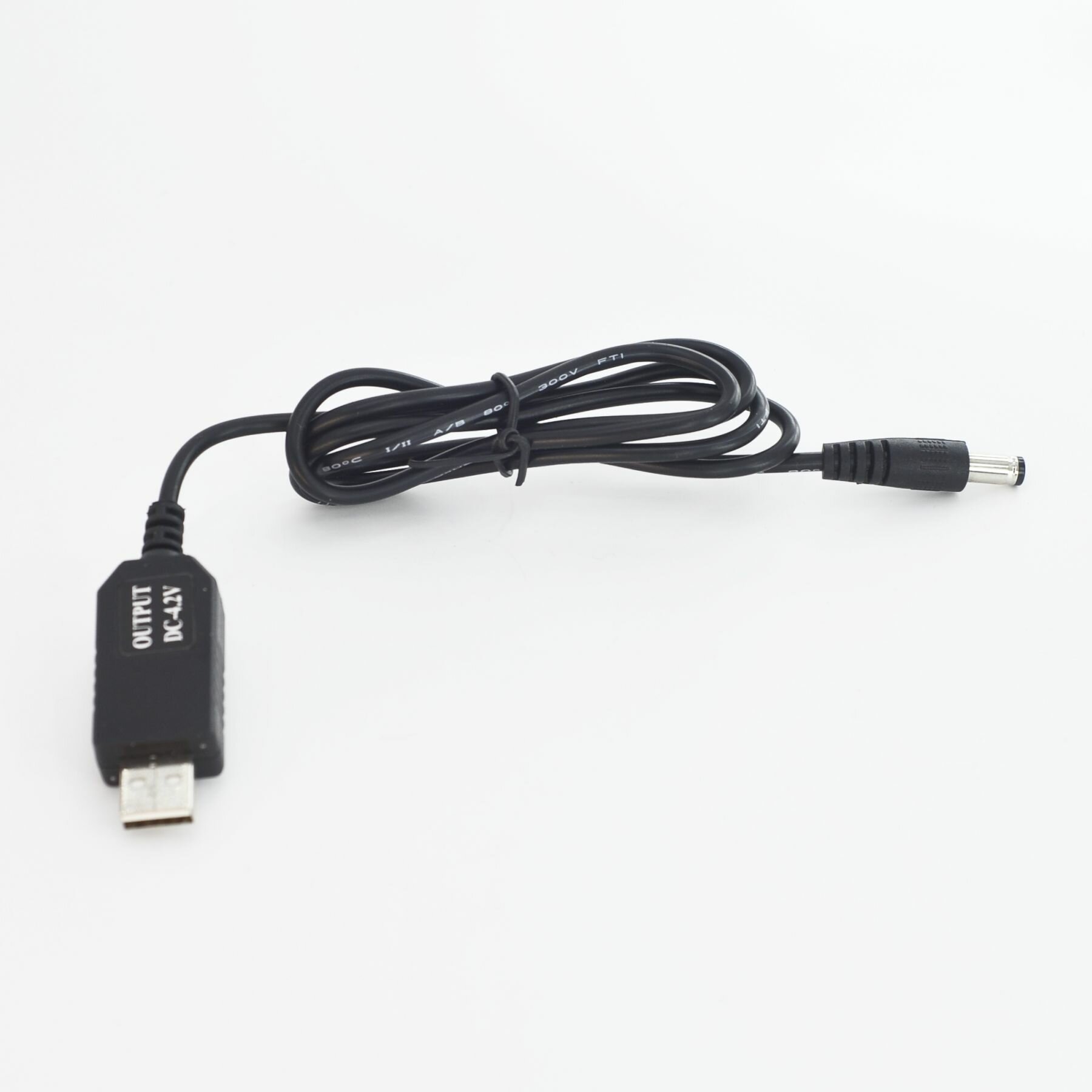 USB кабель конвертер понижающий (зарядное устройство) 5V/4.2V 450 мА для литий-ионных аккумуляторов