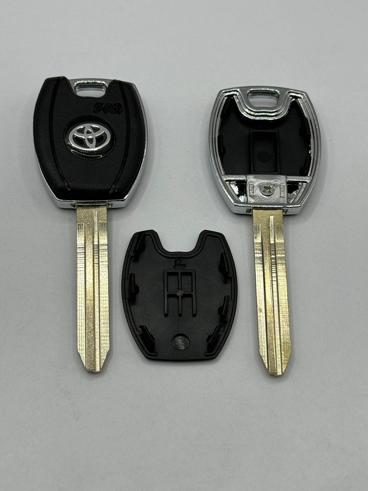 Авто ключ TOYOTA TP00TOYO15P под чип, пл. голова с метал. вставкой(JP-A-005b), (2шт