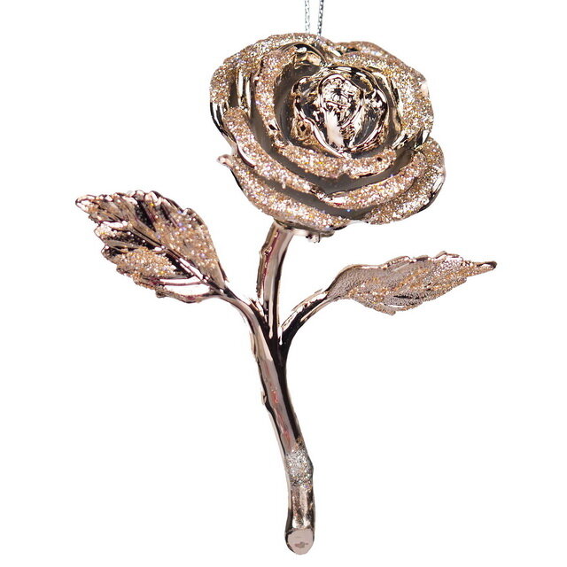 Елочная игрушка Роза - Fastnacht di Magonza 10 см золотая, подвеска, Kurts Adler (Куртс Адлер), ZCI2285-2