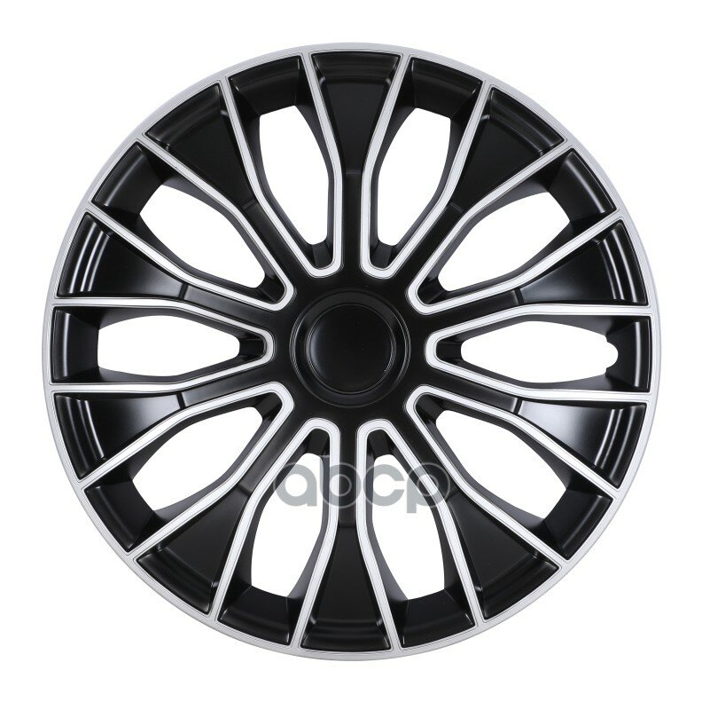 Колпаки R14 Meteor 4шт (серебристо-черно матовые) ABS-пластик ARNEZI A0702009 ARNEZI арт. A0702009