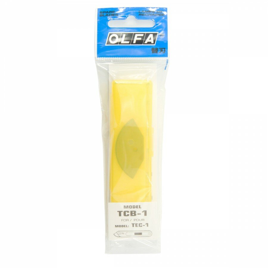 Запасное лезвие для ножа TEC-1, 3 шт 18,5 х 39 мм серебристый 0,3 мм OLFA TCB-1