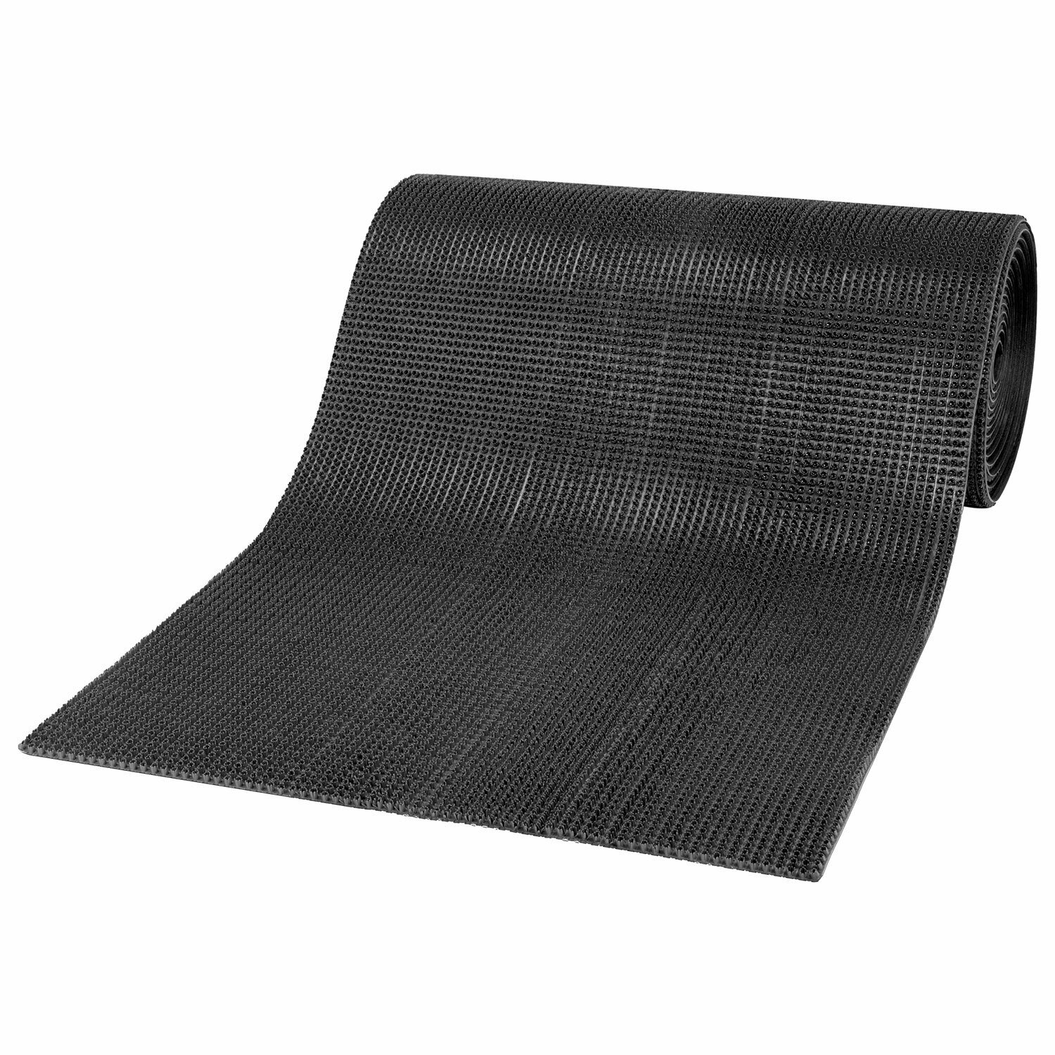 Коврик дорожка 0,9х10 м, "травка" графит пластиковый грязезащитный, щетина 10 мм, LAIMA EXPERT, 701069