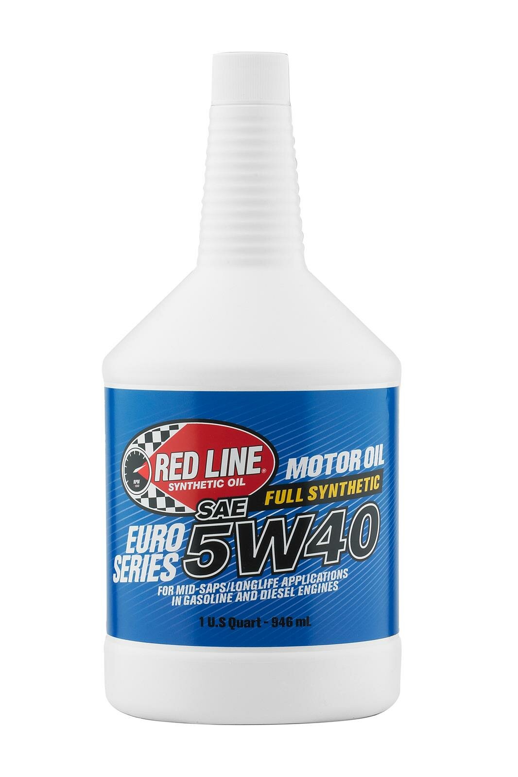 Масло моторное RED LINE OIL 12404 High Performance Euro Series Motor Oil 5W40 0.95 L (1 qt)