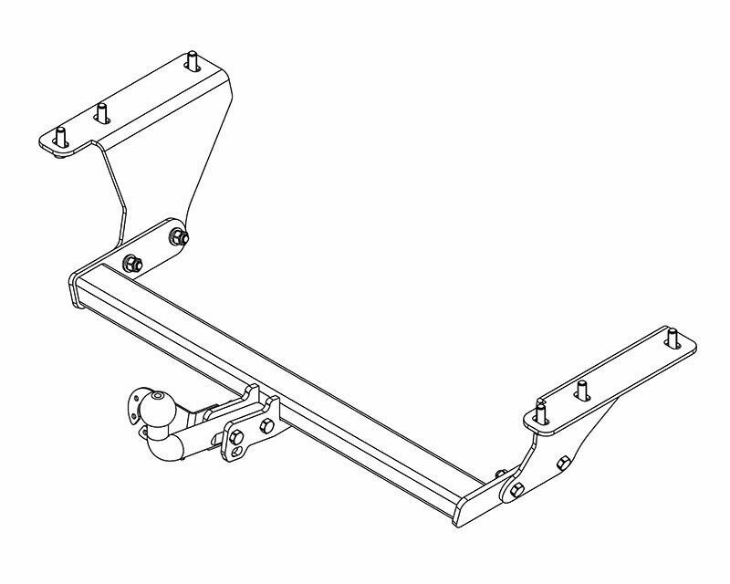 Фаркоп Avtos на LIFAN CEBRIUM (2014)(паспорт и сертификат в комплекте)(без электрики)LF 03 (90x20x16)