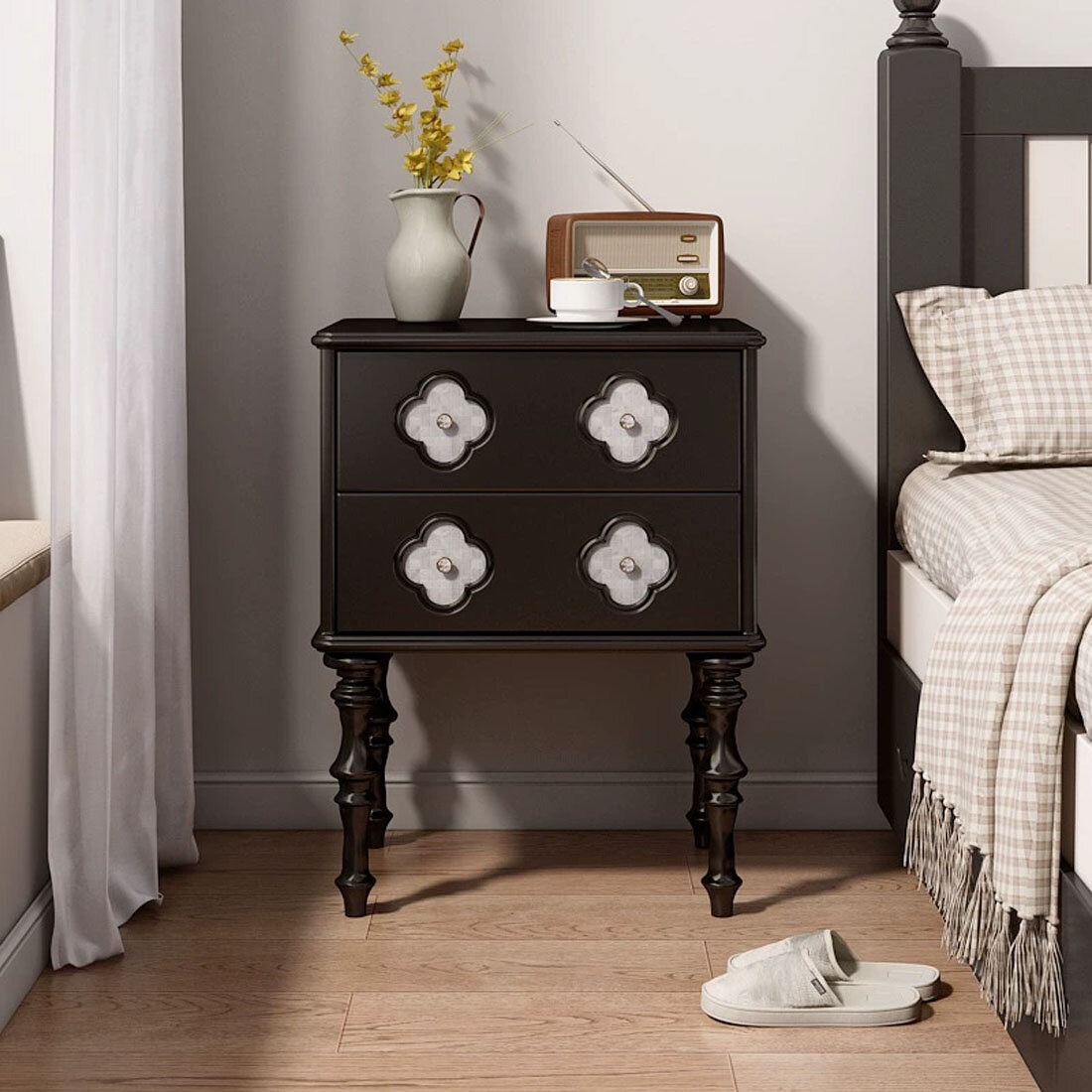 Дизайнерская прикроватная тумба Cloverleaf Retro