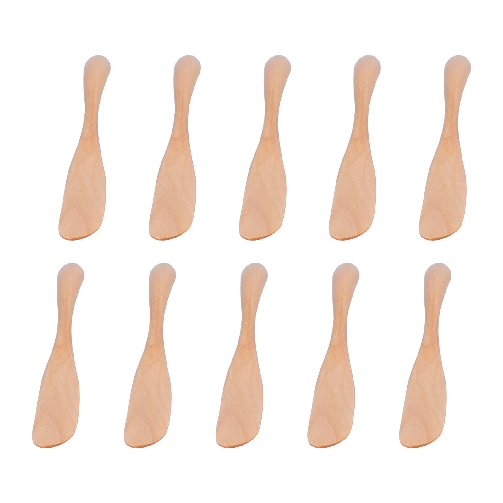 10 шт. деревянный нож для ужина, разбрасыватель сыра, нож для торта, многоразовая посуда, кухонные гаджеты для дома, кухни, пикника, ресторана, светлый цвет