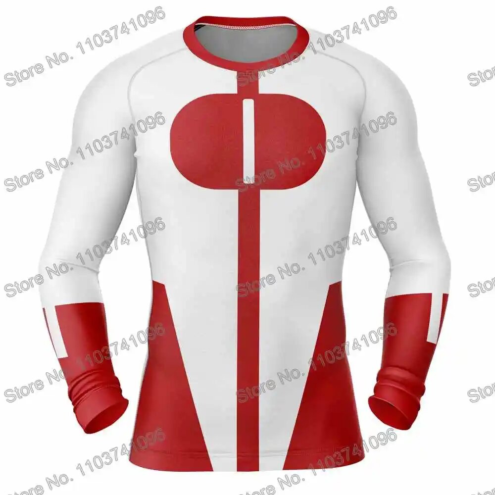 Рашгард Invincible для дайвинга Красный, 4XL, 2