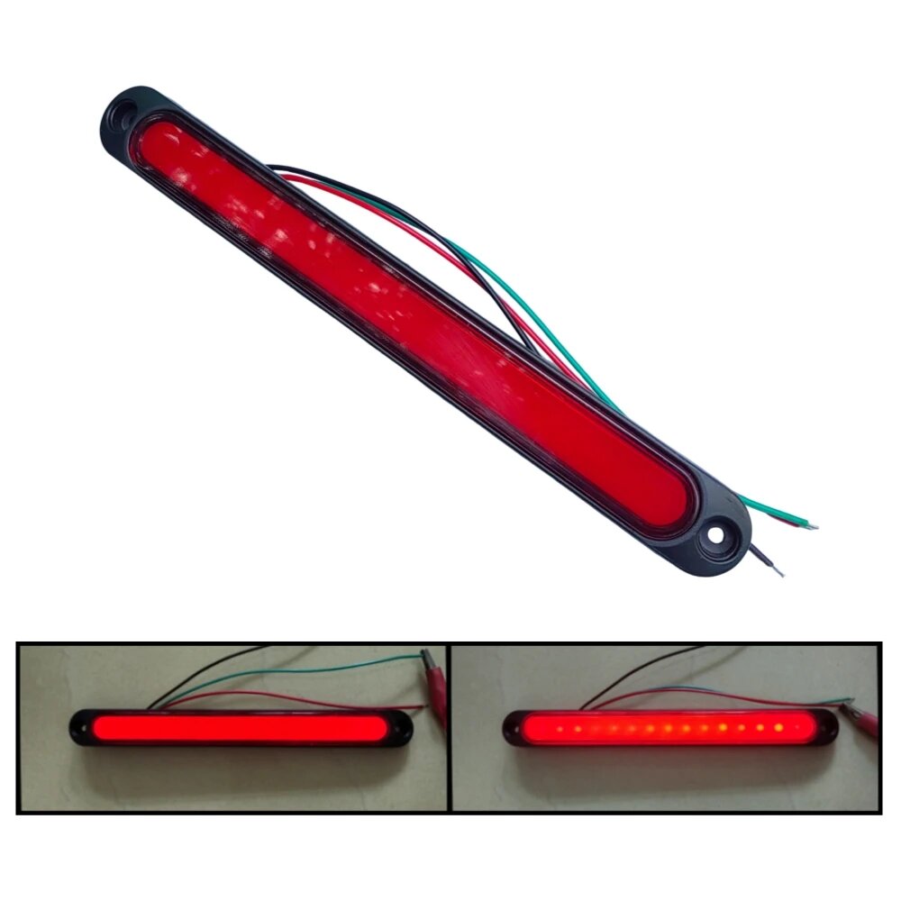 1 шт. универсальный третий стоп-сигнал для автомобиля 12 В 24 В светодиодный прицеп задние фонари грузовик караван фургон автофургон автобус дополнительная стоп-сигнальная лампа