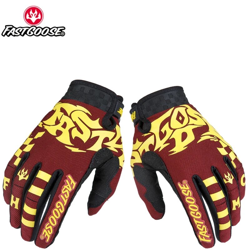 FASTGOOSE сенсорный экран с полным пальцем Air ATV DH MX GP BMX Light MTB Luvas Мотоцикл Off Road Racing Pro Велосипедные перчатки для скоростного спуска