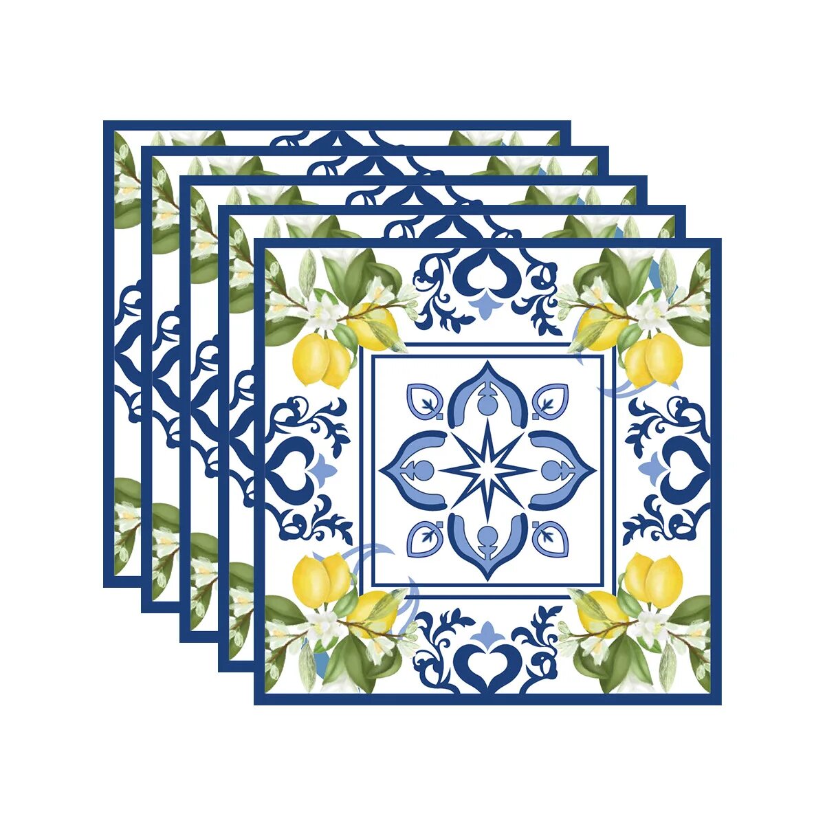 Одноразовый набор для вечеринки "Капри Лимон" Napkin-20pcs