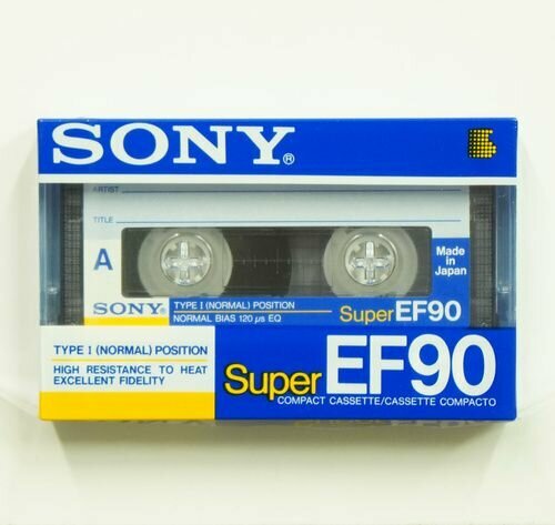 Аудио кассета Sony SUPER EF 90 (1 шт)