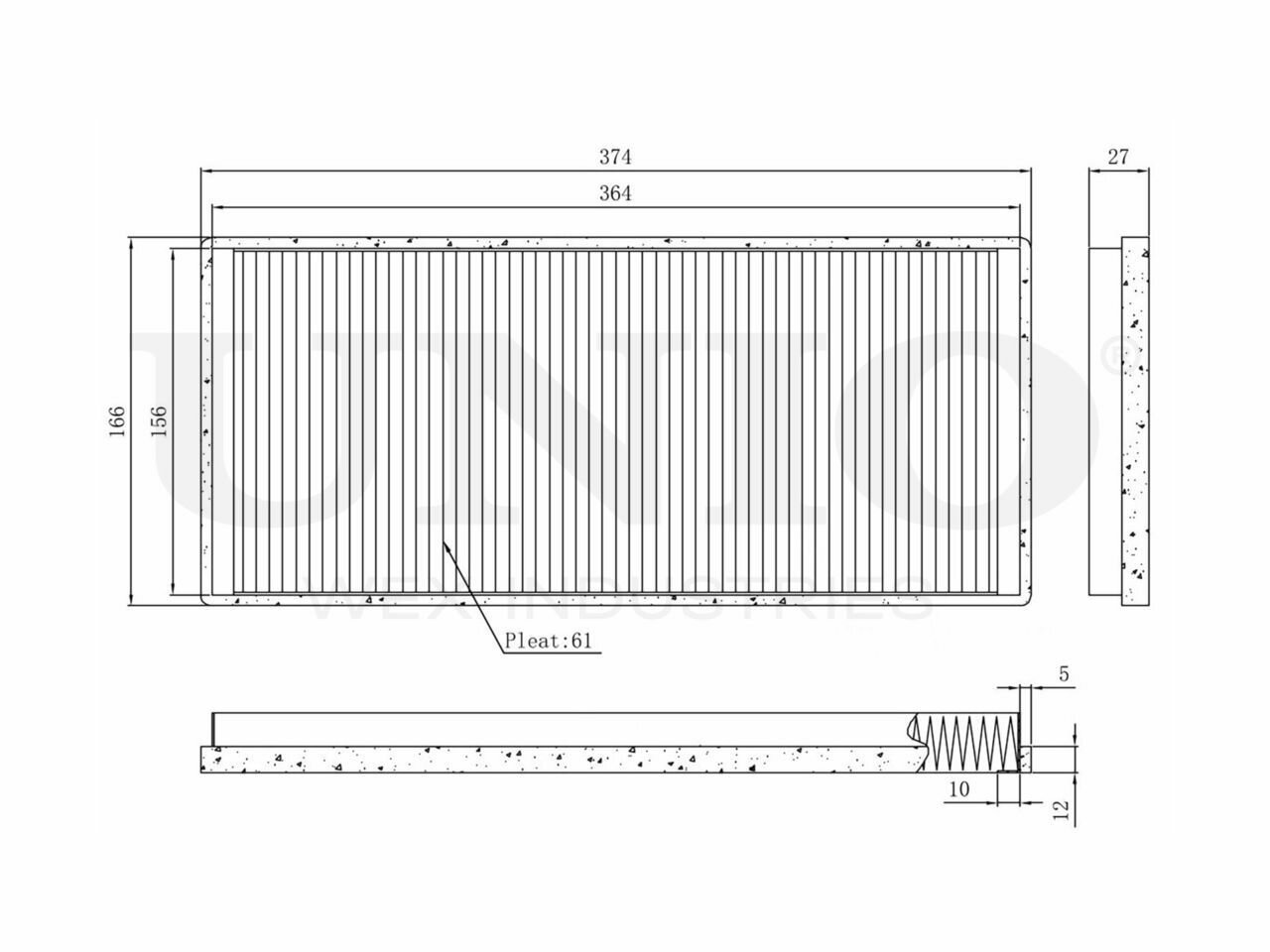 Фильтр салонный, для Мерседес Спринтер 901-909 95-