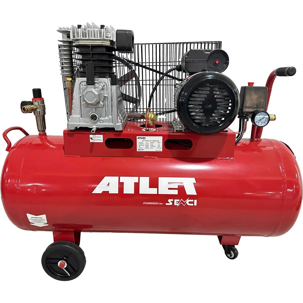 Поршневой масляный Компрессор (100 л, 10 бар, 300 л/мин) ATLET SC270-100L, Senci