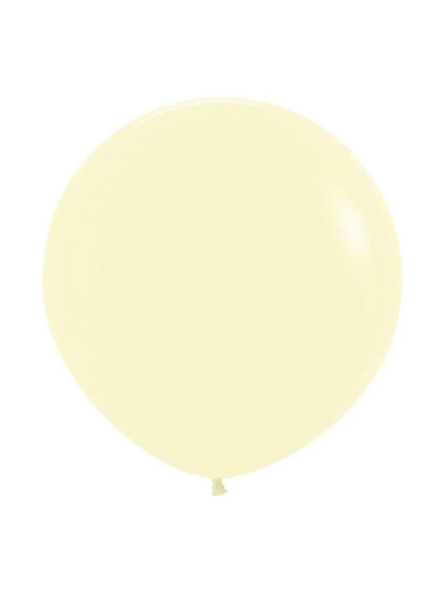 Желтый Макаронс, Пастель / Yellow, латексный шар (36"/1 м ) 10 шт. / DECOBAL, Вьетнам
