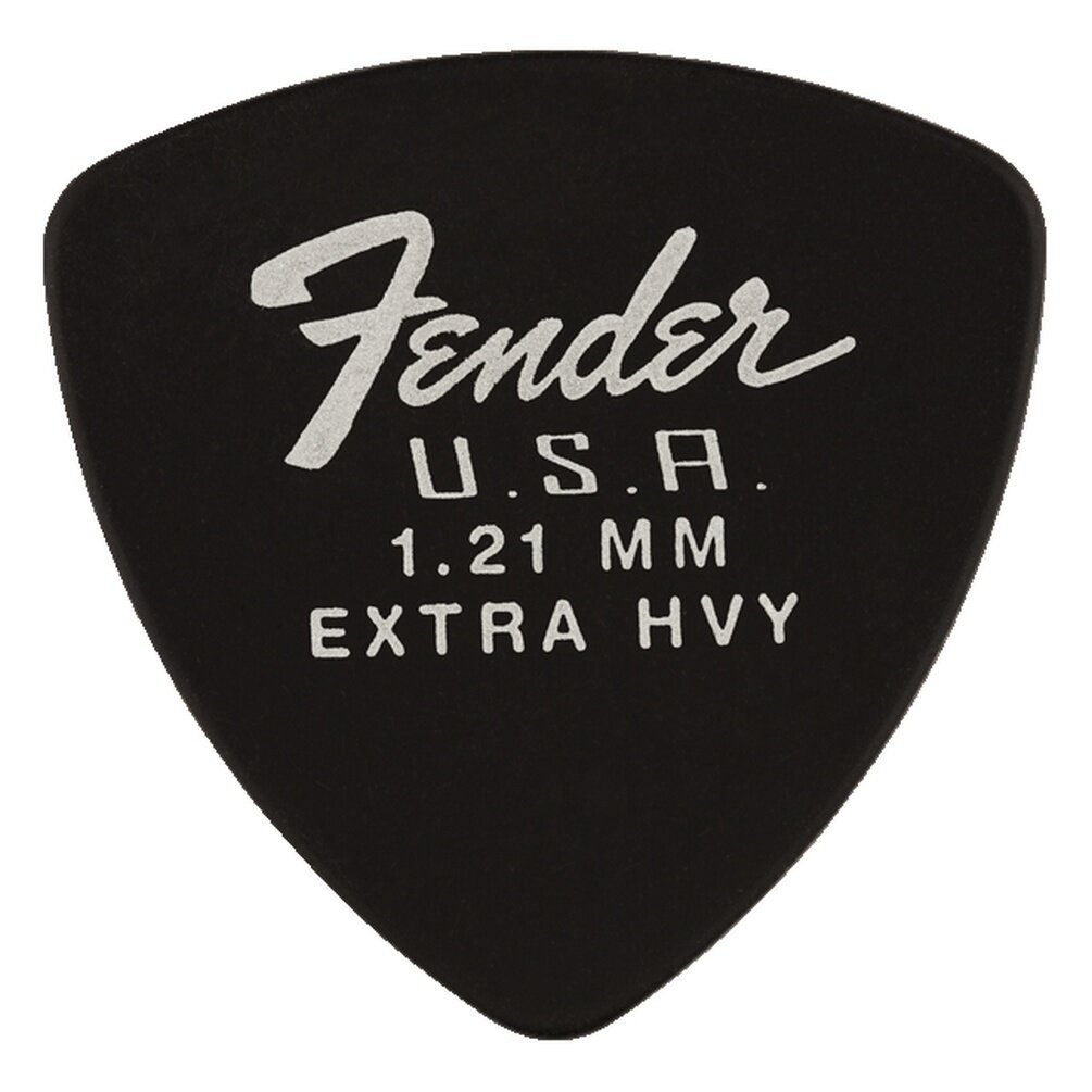 Медиатор FENDER 346 DURA-TONE 12 PK, черный, 1.21 мм, 1 шт.