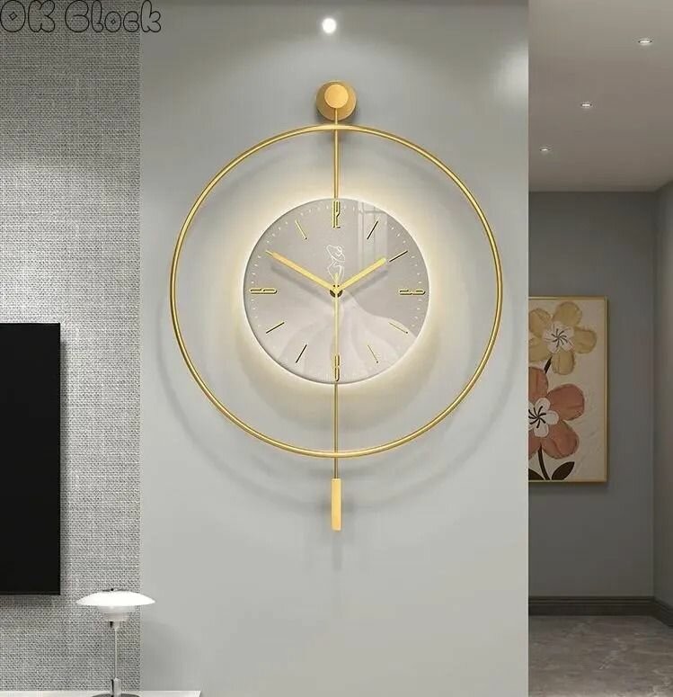 Чёртово колесо LED Настенные часы, 68 см х 50 см